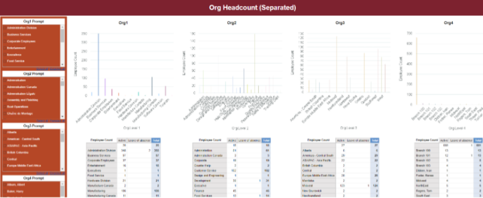 BI Marketplace - Headcount Dashboard Report - Mosaic Consulting Group